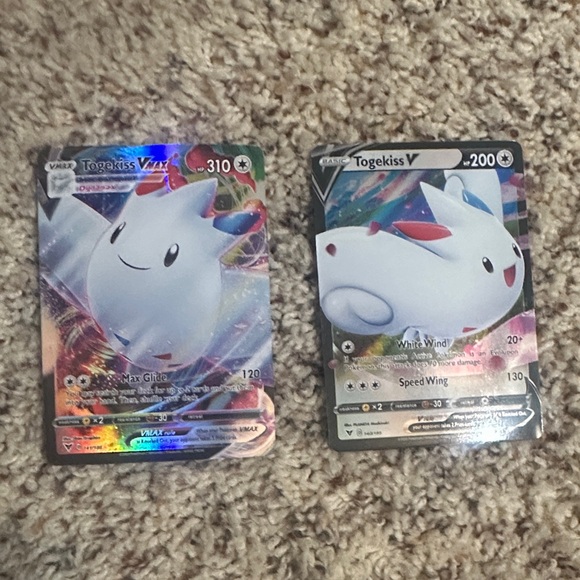 Pokemon | Toys | Pokemon Togekiss Vmax And V Trading Cards Blue And Red ...